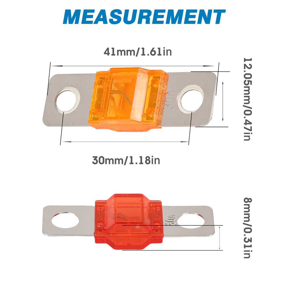MIDI AMI Bolt Down Fuse BDFS series fuse 20-200A 32V – Gloso Tech